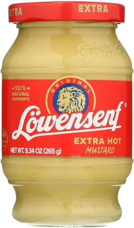 Lowensenf Extra Hot Mustard 9.34oz Enjoy Delicious German Mustard with ...