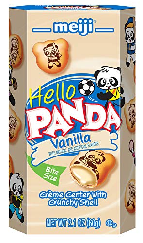 Meiji Hello Panda Vanilla Crème Filled Cookies 60g – Aji