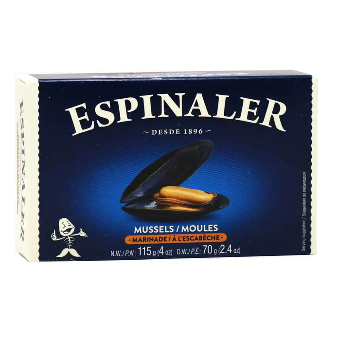 Espinaler - Mussels In Pickled Sauce 69g Find Delicious Spanish ...