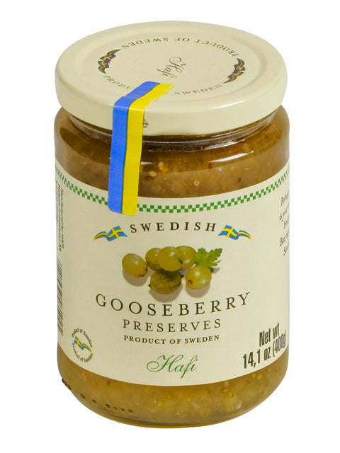 Hafi Swedish Gooseberry Preserves, 14.1 oz Jams and Jellies of Many ...